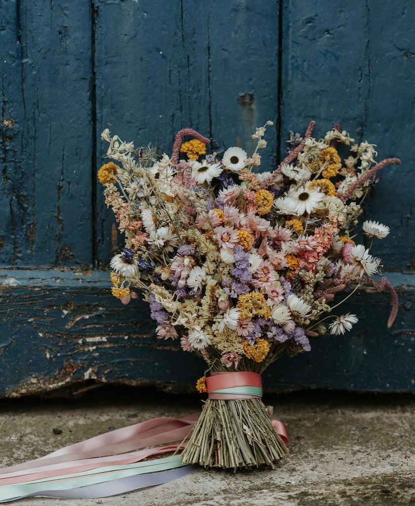 The Cutting Garden Dried Flower Baked Blossom Bridal Bouquet – The ...